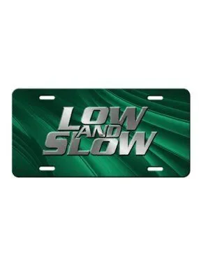 Accents | Lowrider Low And Slow Vanity Aluminum License Plate Silver ...